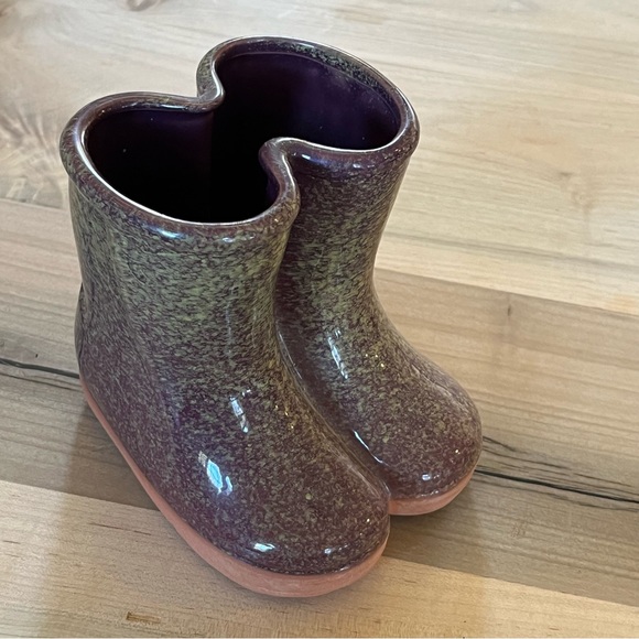 Accents | Terracotta Ceramic Rubber Rain Boot Planter Vase ...